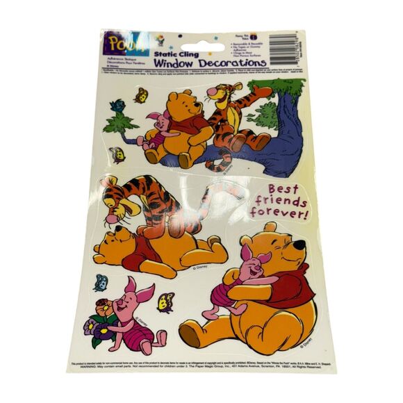 Color Clings | Design | Vintage Disney Winnie The Pooh Friends Static ...